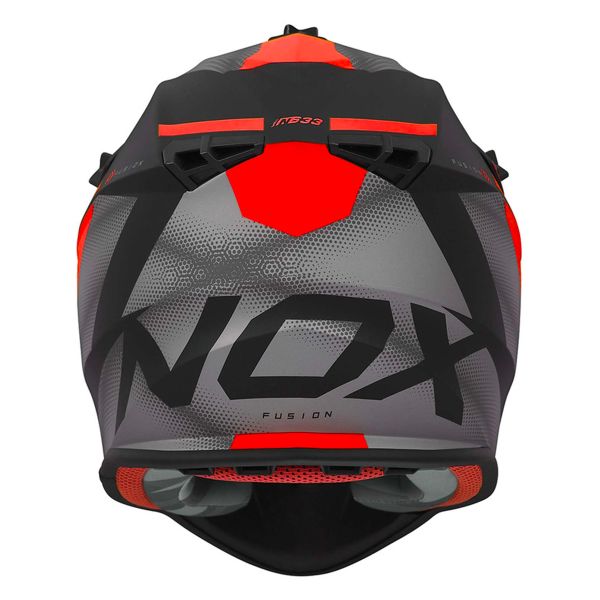 Casque NOX N633 Fusion Matt Black Red en Stock | iCasque.com