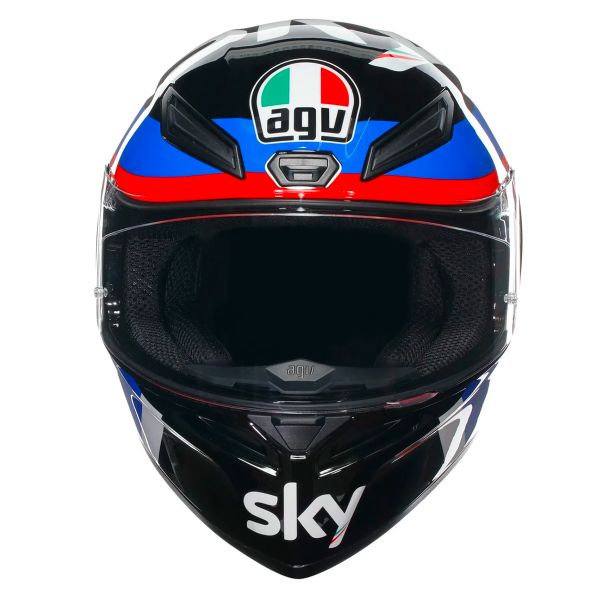 Casque AGV K1 S VR46 Sky Racing Team Black Red en Stock | iCasque.com