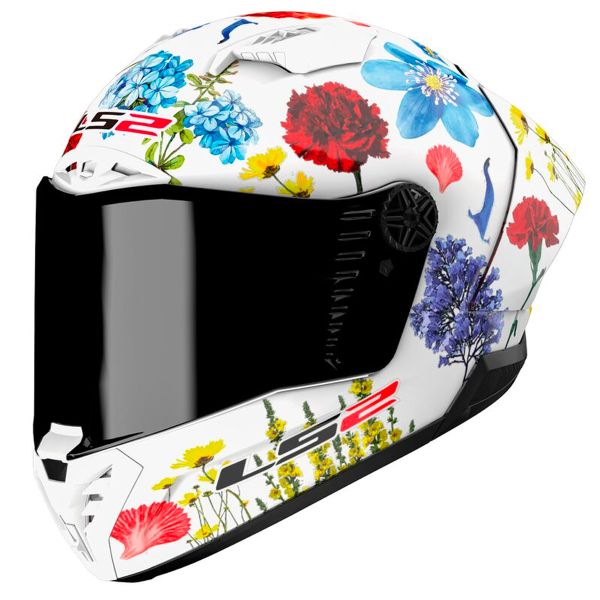 Casque LS2 Thunder C GP Flowers White FF805 cherche Propriétaire ...