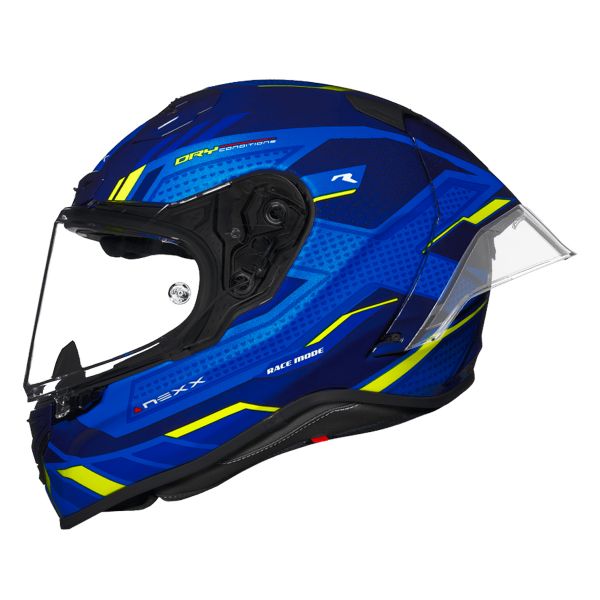 Casque Nexx X.R3R Precision Blue Neon en Stock | iCasque.com