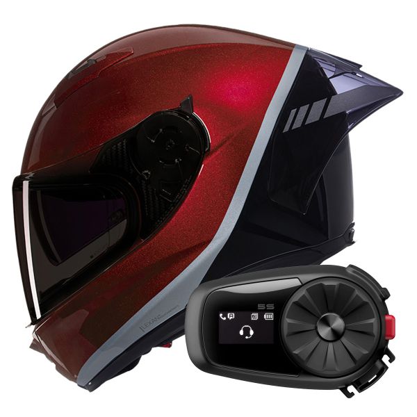 Pack Casque + Kit bluetooth et intercom : Nolan N60-6 Sport ...