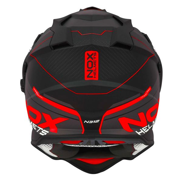 Casque NOX N312 Drone Matt Black Red cherche Propriétaire | iCasque.com