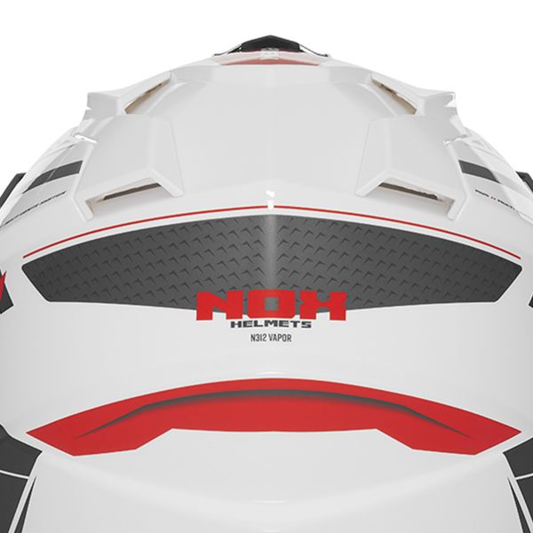 Casque NOX N312 Vapor White Red en Stock | iCasque.com
