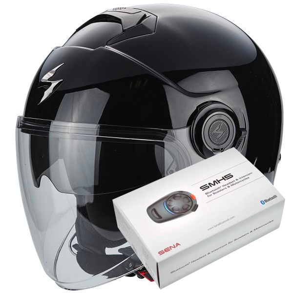 Pack Casque + Kit bluetooth et intercom : Scorpion Exo City Black + Kit ... Pack Casque + Kit bluetooth et intercom : Scorpion Exo City Black + Kit ...