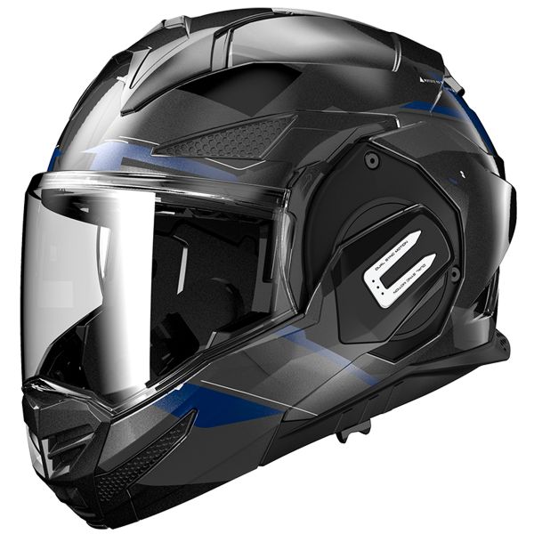 Casque LS2 Advant X Spectrum Black Titanium Blue FF901 cherche ...