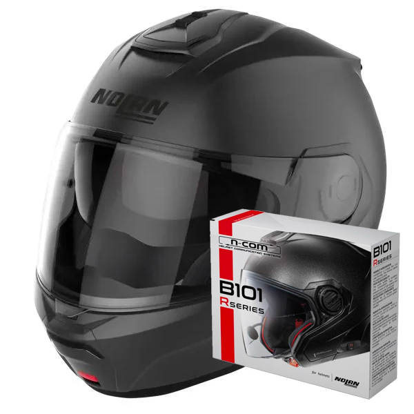 Pack Casque + Kit bluetooth et intercom : Nolan N100-6 Classic N-Com 2 + Kit Bluetooth B101R ...