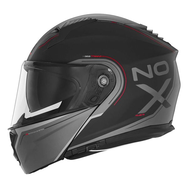 Casque NOX N968 Tomak Matt Black Red Au Meilleur Prix | iCasque.com