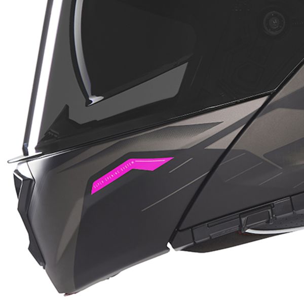 Casque NOX N968 Ultra Matt Black Pink en Stock | iCasque.com