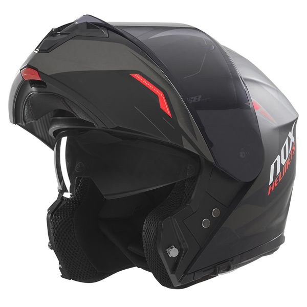 Casque NOX N968 Ultra Matt Black Red en Stock | iCasque.com