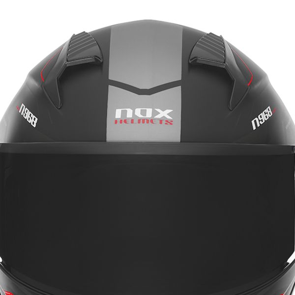 Casque NOX N968 Ultra Matt Black Red en Stock | iCasque.com