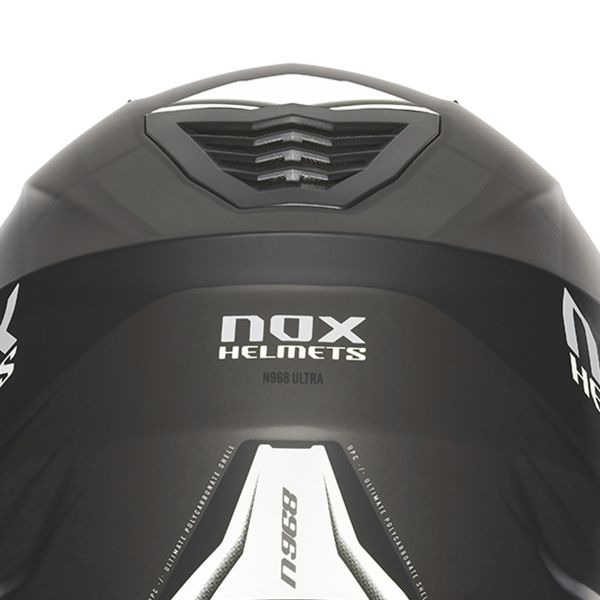 Casque NOX N968 Ultra Matt Black White en Stock | iCasque.com