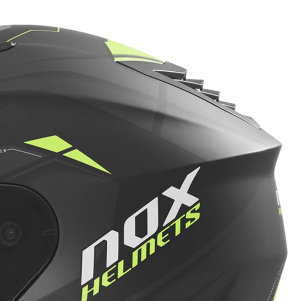 Casque NOX N968 Ultra Matt Black Yellow en Stock | iCasque.com