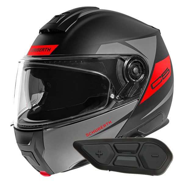 Pack Casque + Kit bluetooth et intercom : Schuberth C5 Eclipse ...