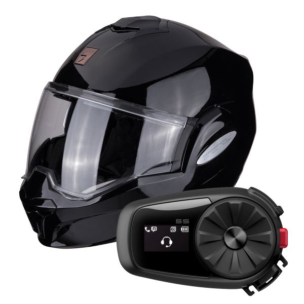 Pack Casque + Kit bluetooth et intercom : Scorpion Exo Tech Noir + Kit ... Pack Casque + Kit bluetooth et intercom : Scorpion Exo Tech Noir + Kit ...