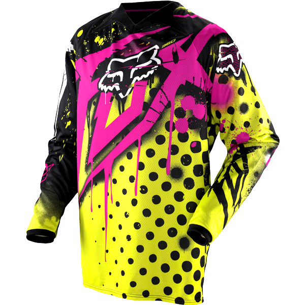 Maillot cross FOX 360 Graphic Riot Vert Jersey Au Meilleur Prix ...