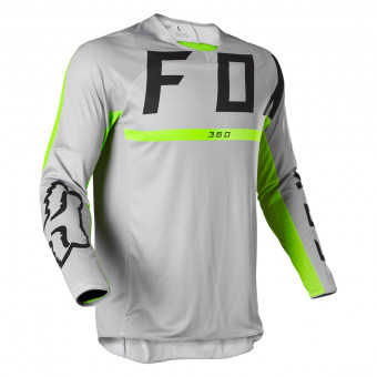 Maillot cross FOX 360 Merz Steal Grey Au Meilleur Prix | iCasque.com
