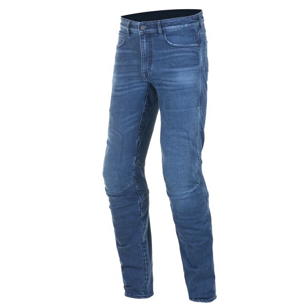 Jeans moto Alpinestars Copper Pro Tech Denim Blue Navy Au Meilleur Prix ...